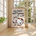 All Guests Must be Approved By the Cat Art Decor Cat Lover Unframed ...