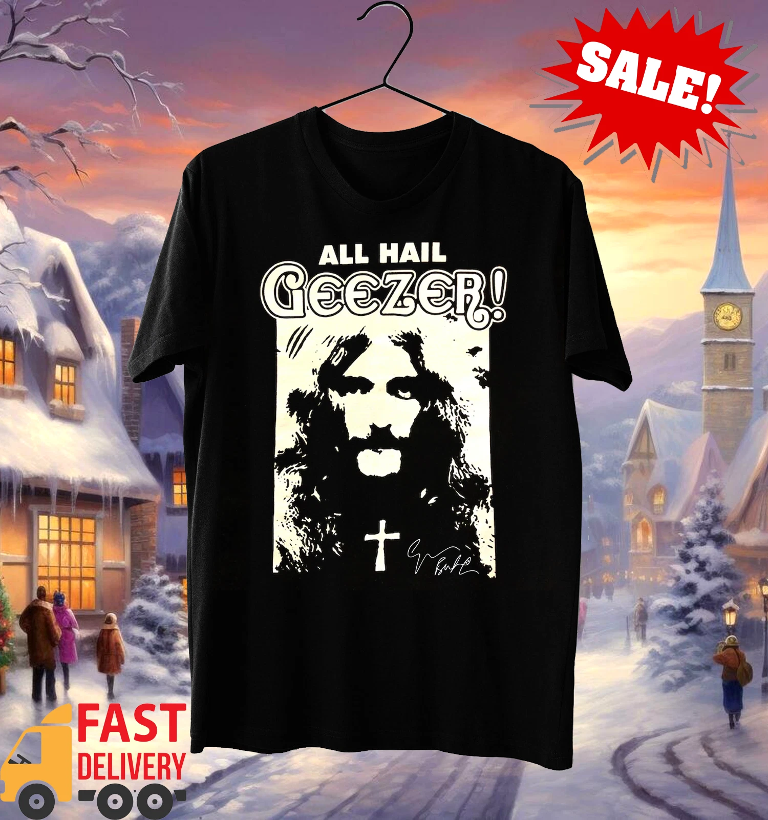 All Hail Geezer Butler Signature Shirt Classic Black Unisex S-5XL ...