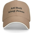 All-Hail King-Jesus Cap Christ Cross Christian 2024 Baseball Cap for ...
