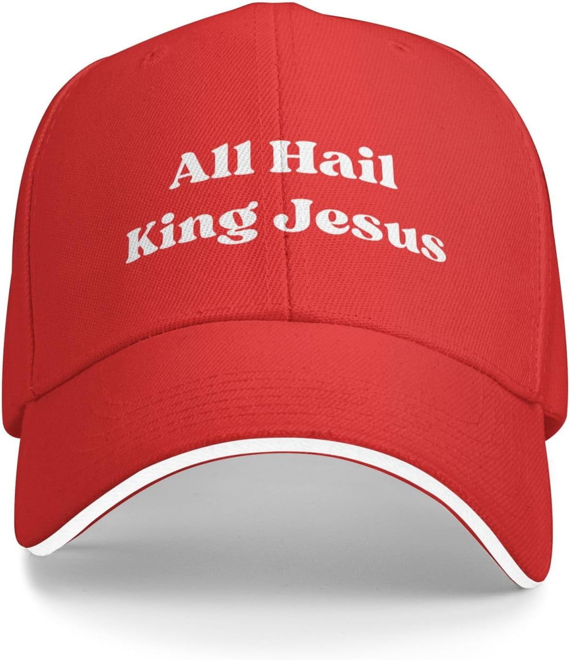 All-Hail King-Jesus Cap Christ Cross Christian 2024 Baseball Cap for ...