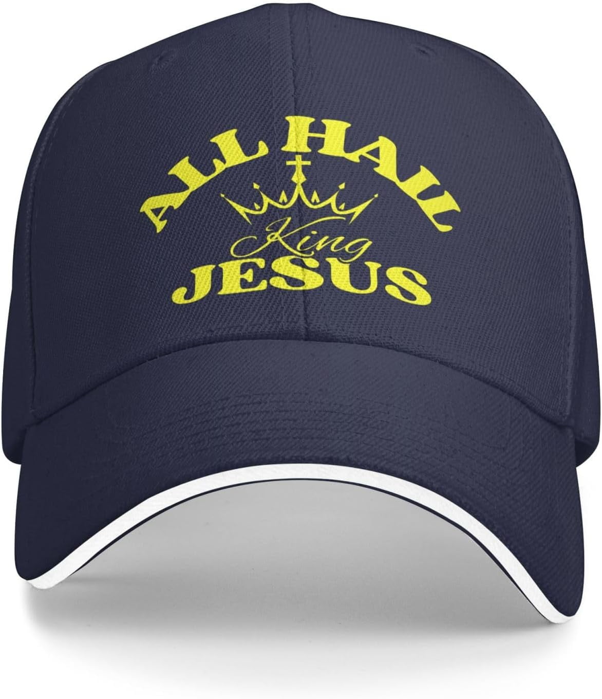 All-Hail King-Jesus Cap Christ Cross Christian 2024 Baseball Cap for ...