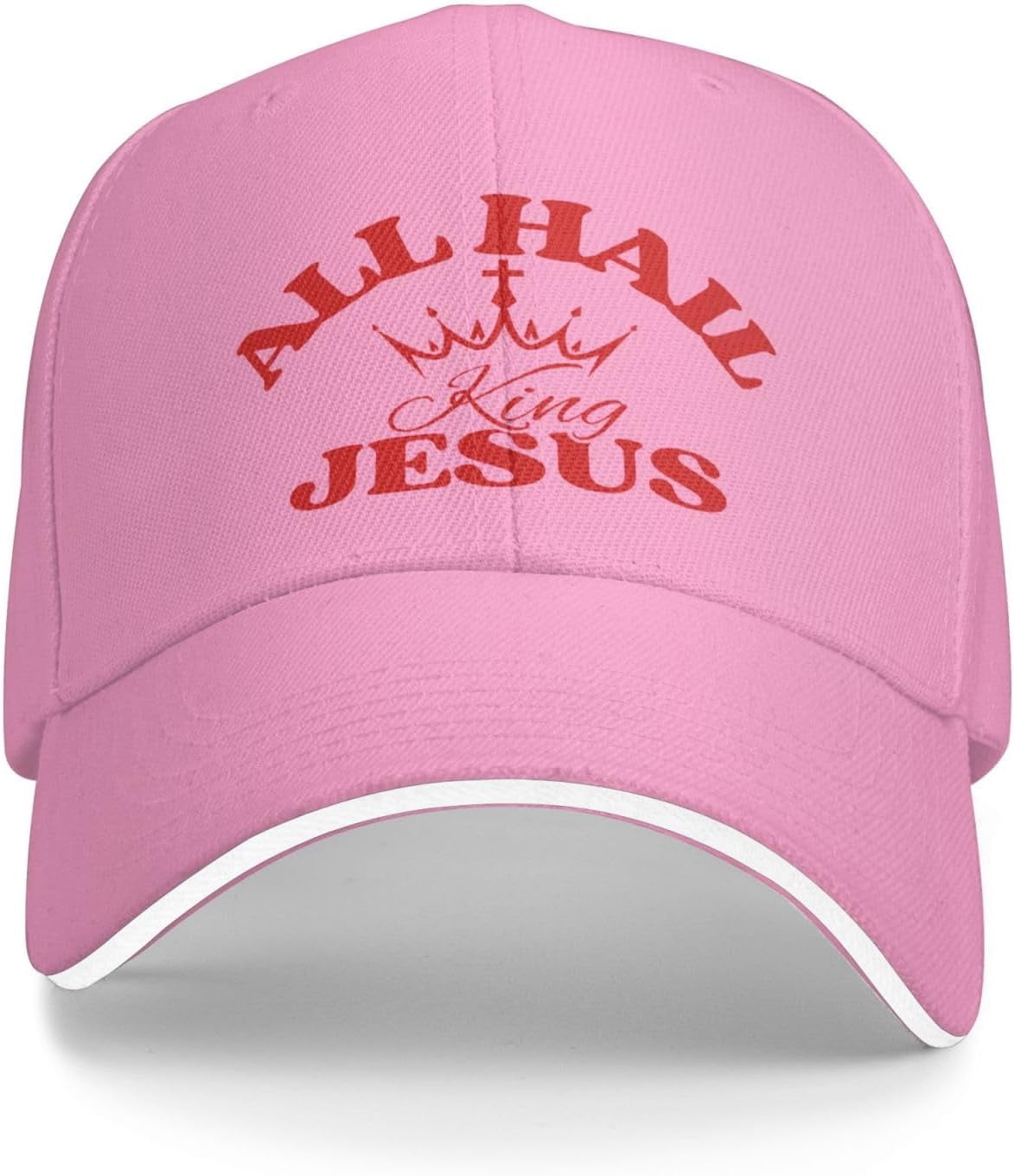 All-Hail King-Jesus Cap Christ Cross Christian 2024 Baseball Cap for ...