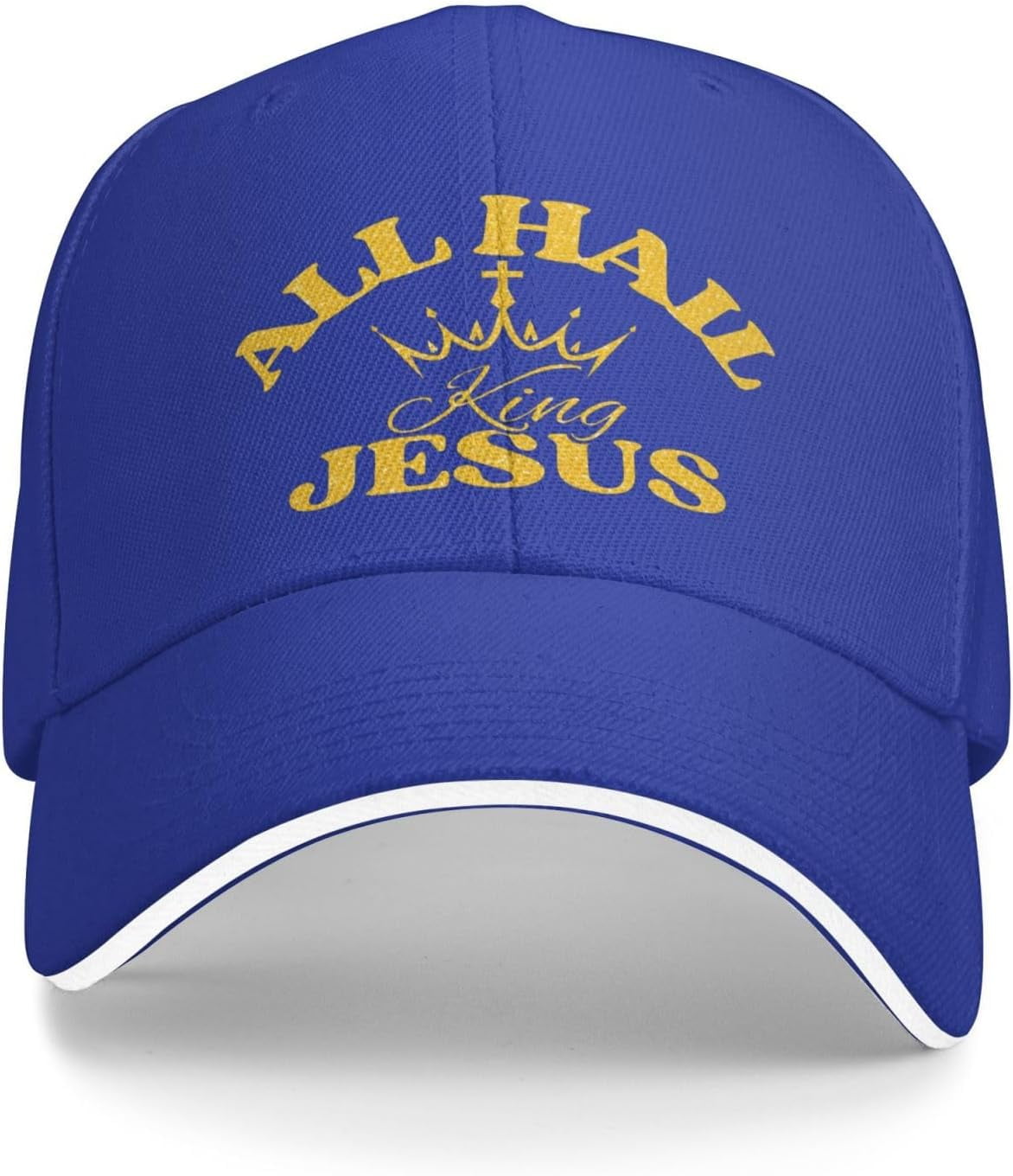 All-Hail King-Jesus Cap Christ Cross Christian 2024 Baseball Cap for ...