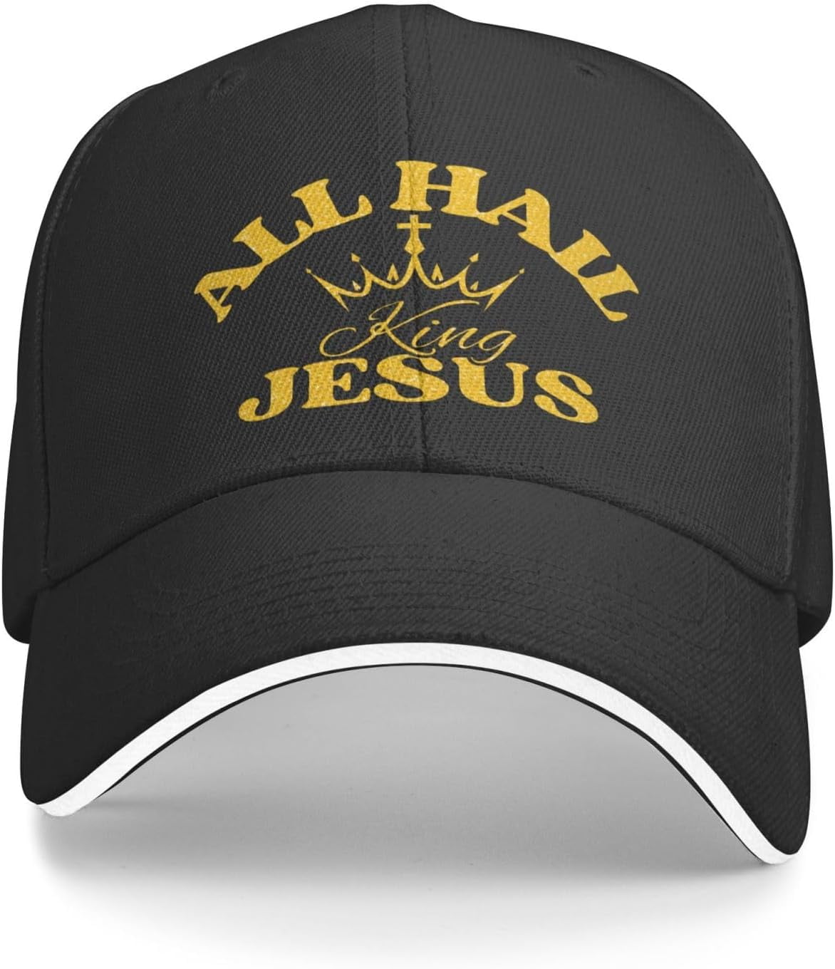 All-Hail King-Jesus Cap Christ Cross Christian 2024 Baseball Cap for ...