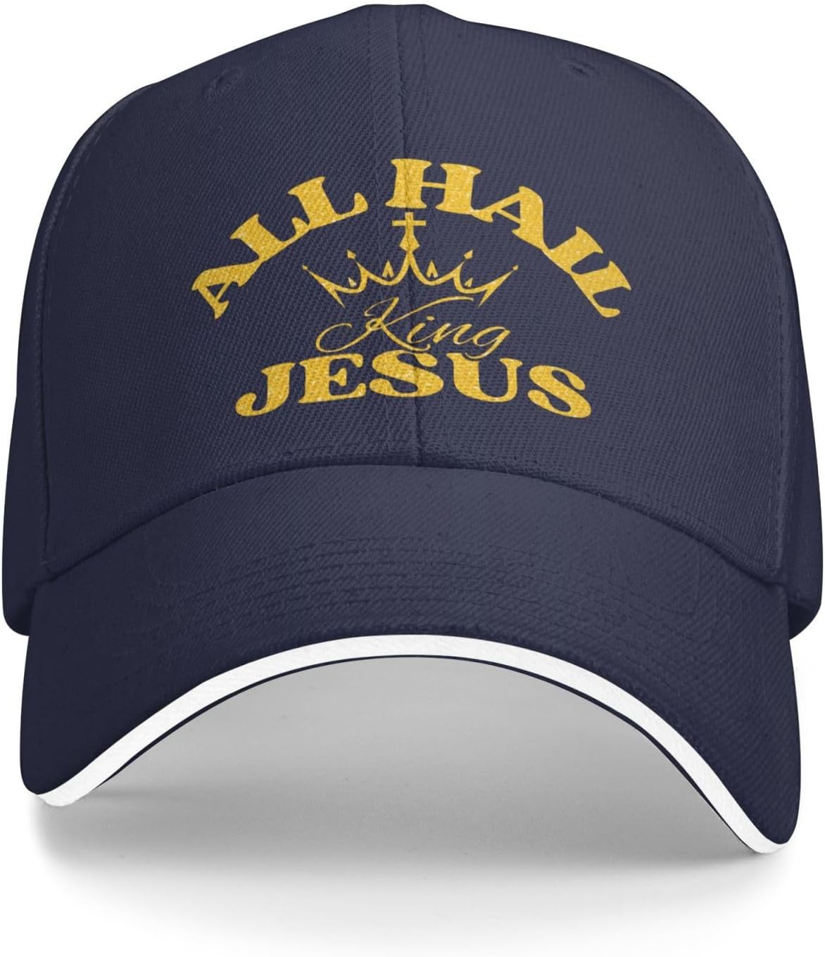 All-Hail King-Jesus Cap Christ Cross Christian 2024 Baseball Cap for ...