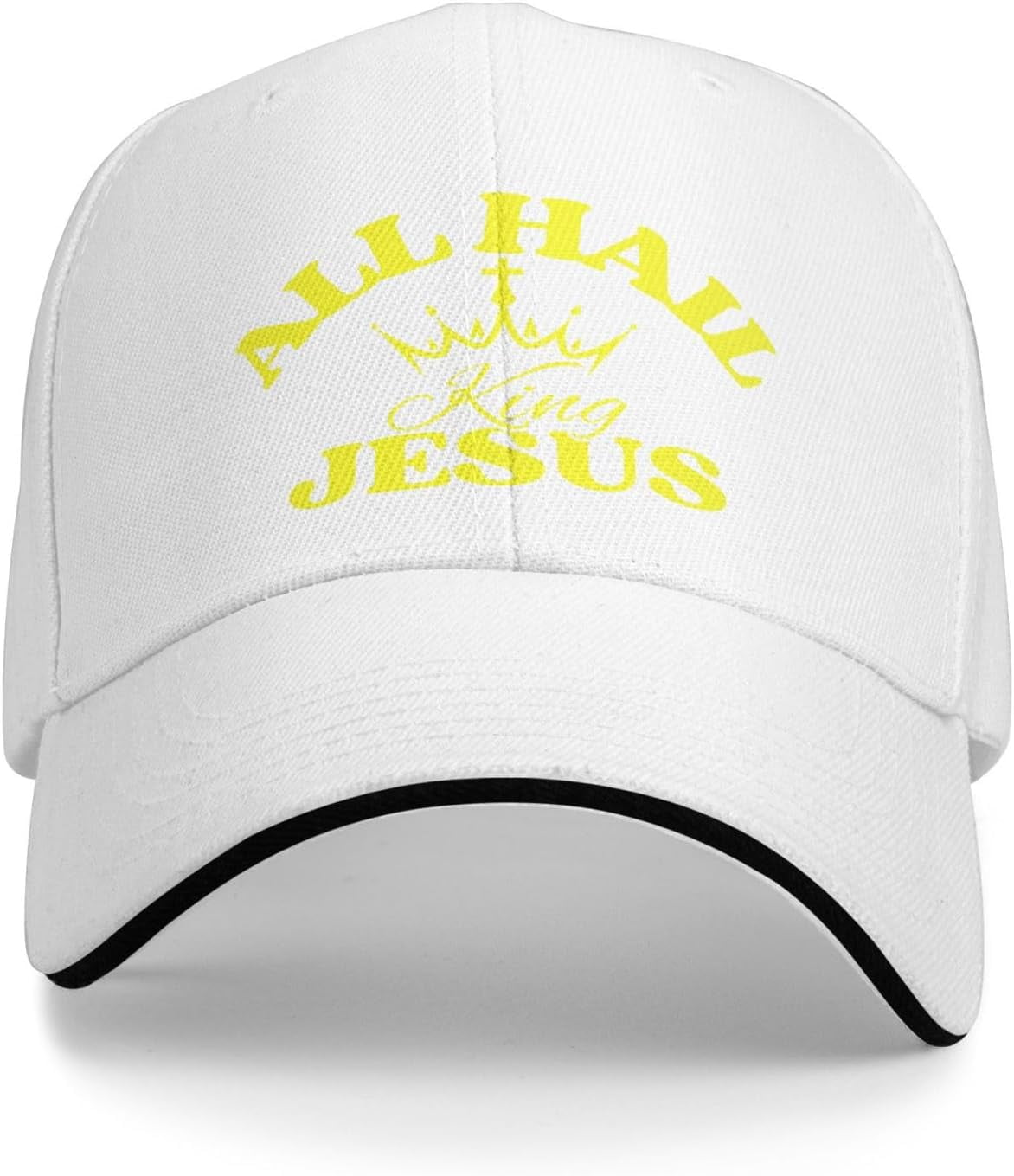 All-Hail King-Jesus Cap Christ Cross Christian 2024 Baseball Cap for ...