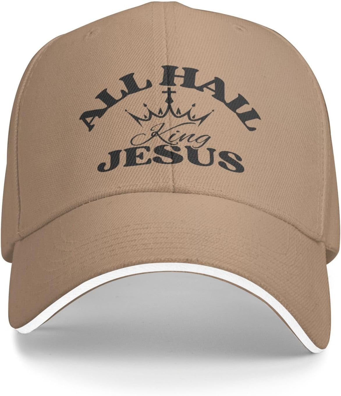All-Hail King-Jesus Cap Christ Cross Christian 2024 Baseball Cap for ...