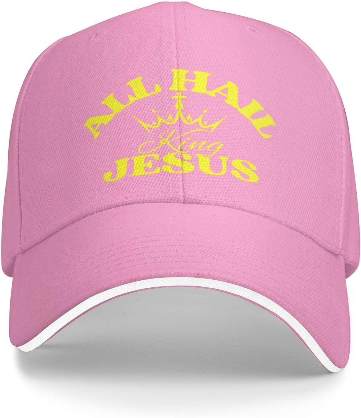 All-Hail King-Jesus Cap Christ Cross Christian 2024 Baseball Cap for ...