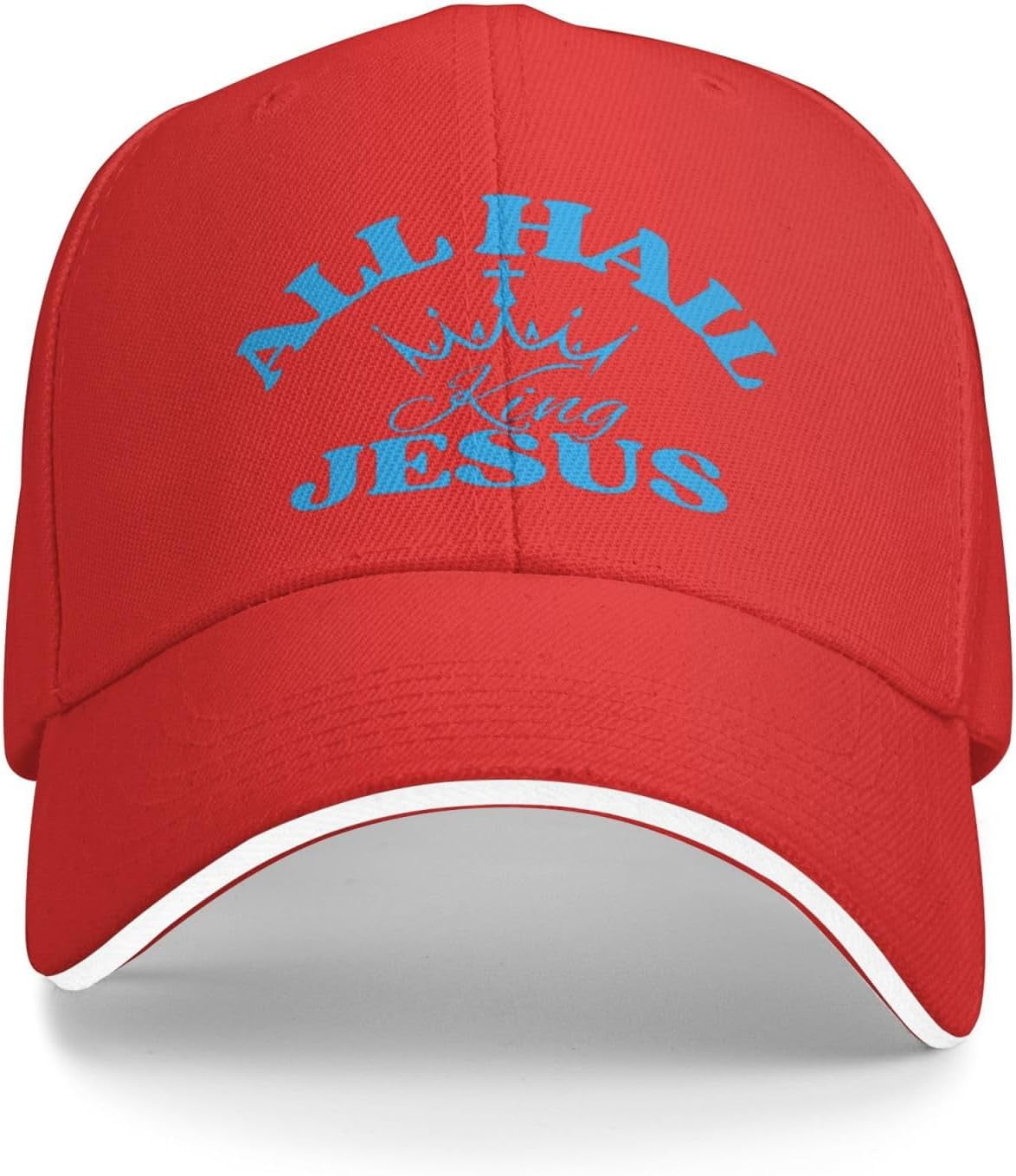 All-Hail King-Jesus Cap Christ Cross Christian 2024 Baseball Cap for ...