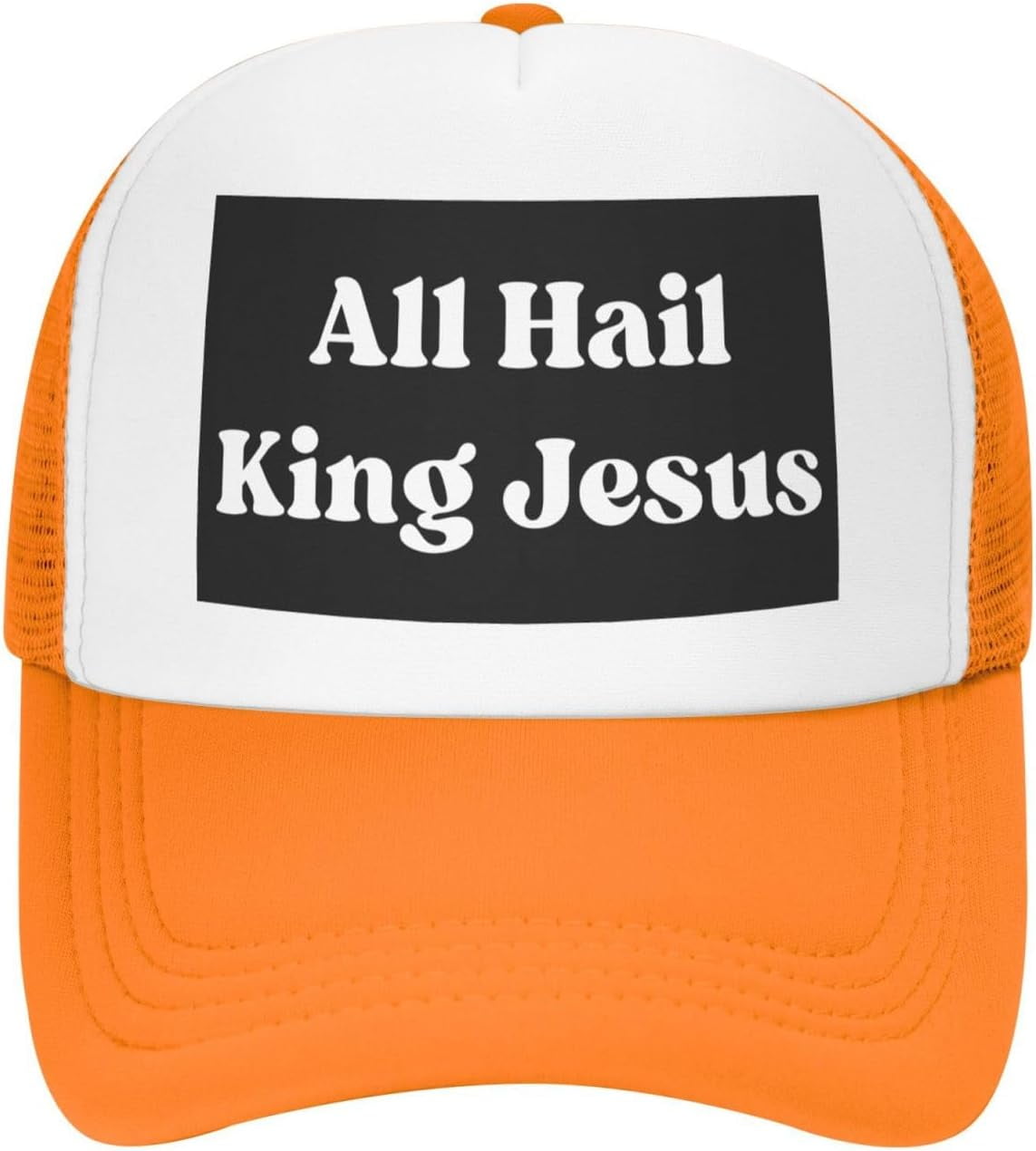 All-Hail King-Jesus Christ Cross Christian 2024 Mesh Hat Men Women ...