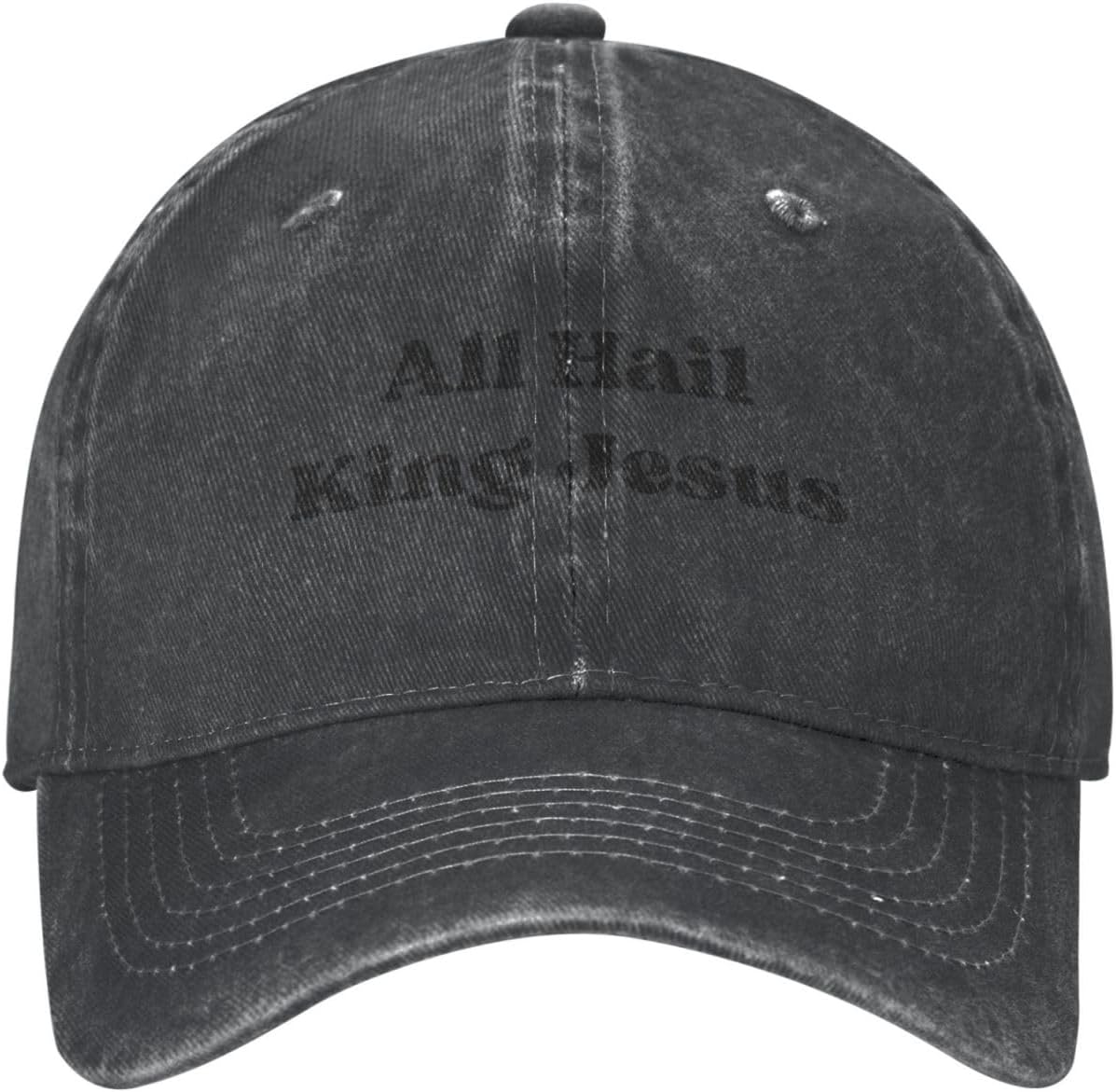 All-Hail King-Jesus Hat Christ Cross Christian 2024 Trucker Hat Washed ...