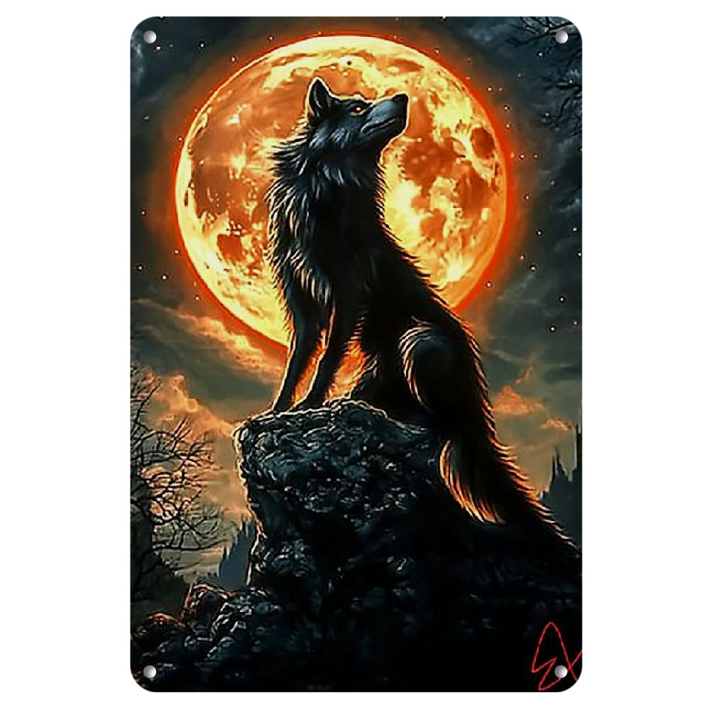 All Hallows' Day Metal Wall Art - Vintage Tin Sign for Home, Bar, Cafe ...