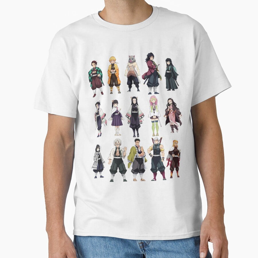 All Hashira Epic Stained Glass Colorful Window Pattern Tee T-Shirt ...