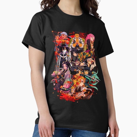 All Hashira Traditional Calligraphy Symbol Banner Art Print T-Shirt ...