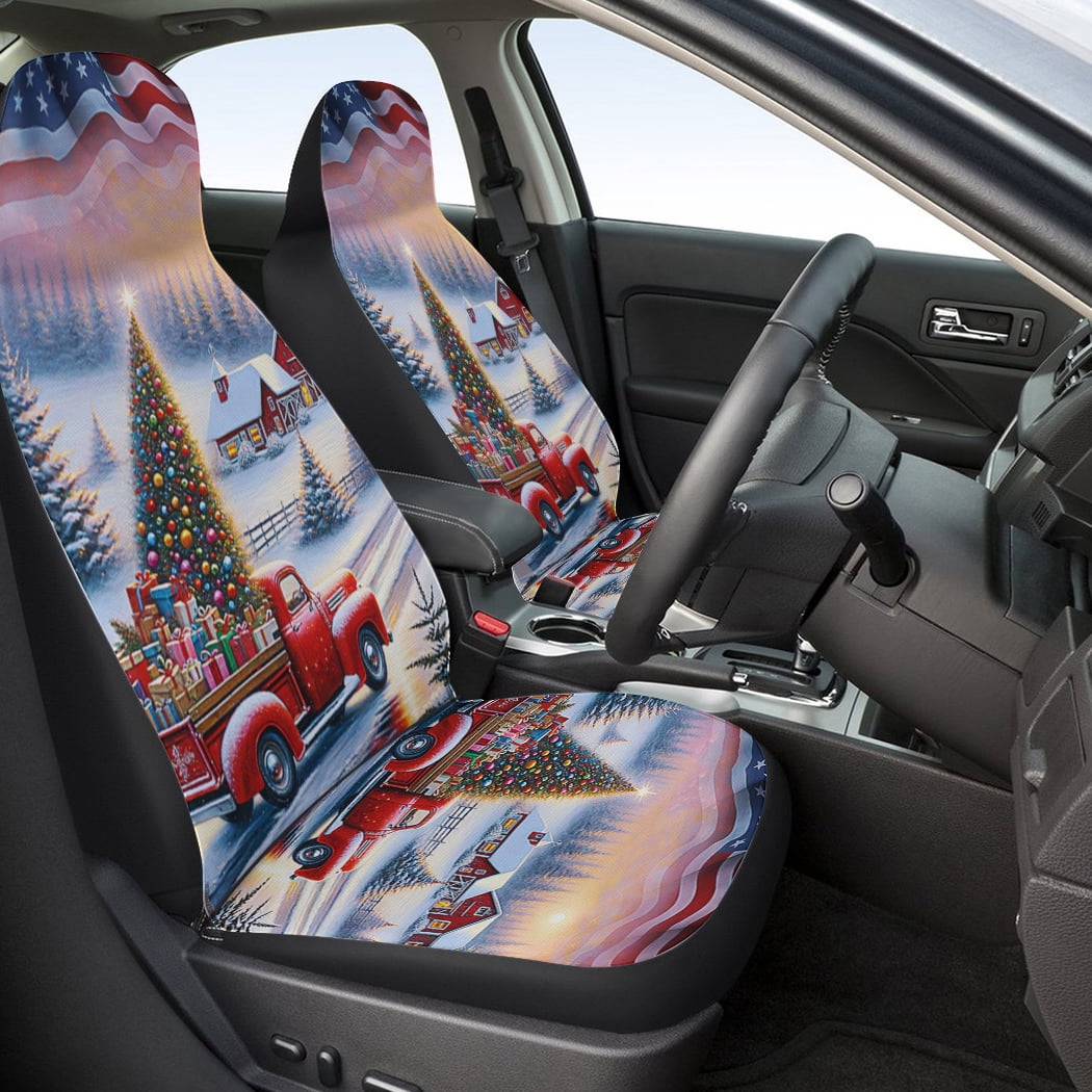 All Hearts Come Home For Christmas Red Truck Seat Covers Cars, Car ...