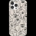 All Human Minimal Face Art Design Phone Case 17 16 15 14 13 12 11 Pro ...