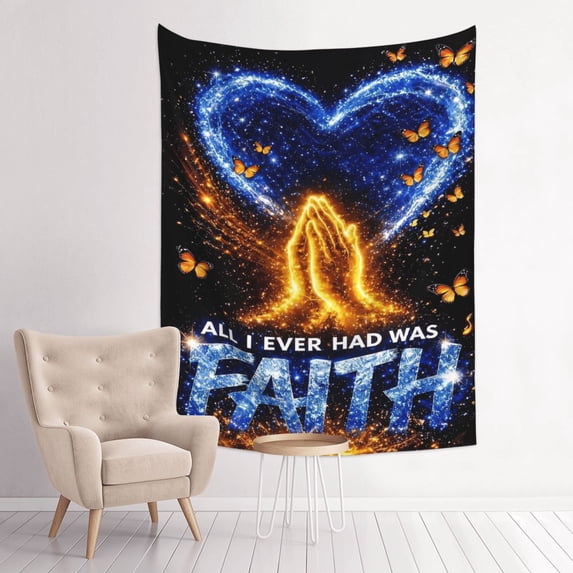 All I Ever Had Was Faith Anime Tapestry Indian Wall Hanging Tapestries ...