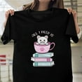 All I Need Is Coffee Books And Cats Funny Reading And Pet H10806 Unisex ...