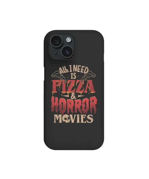 All I Need Is Slice & Horror Movies Phone Case for iPhone 16 15 14 13 ...
