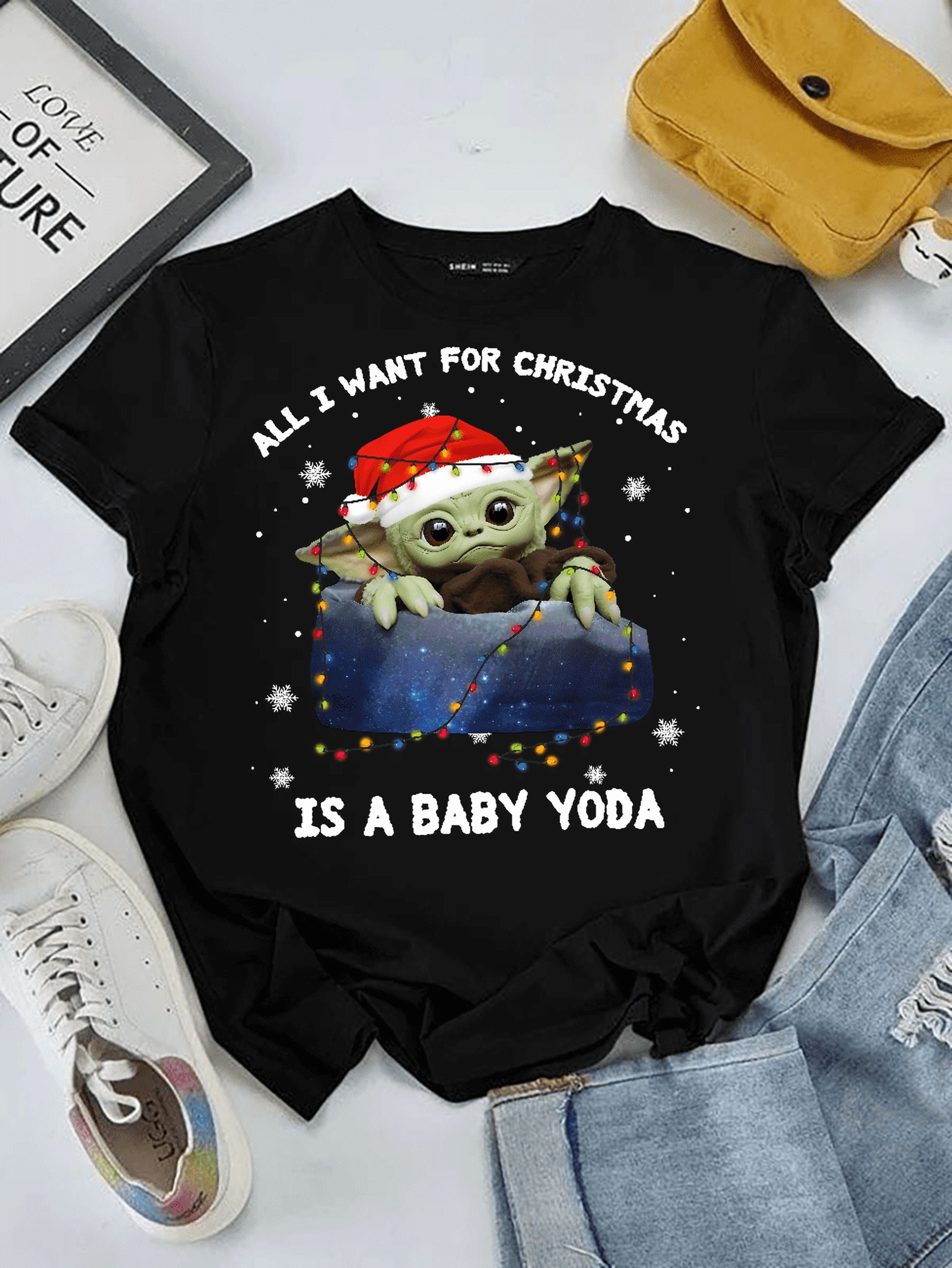All I Want For Christmas Is A Cute Baby Alien Holiday Unisex T-Shirt V12706 up to Size 5XL ...