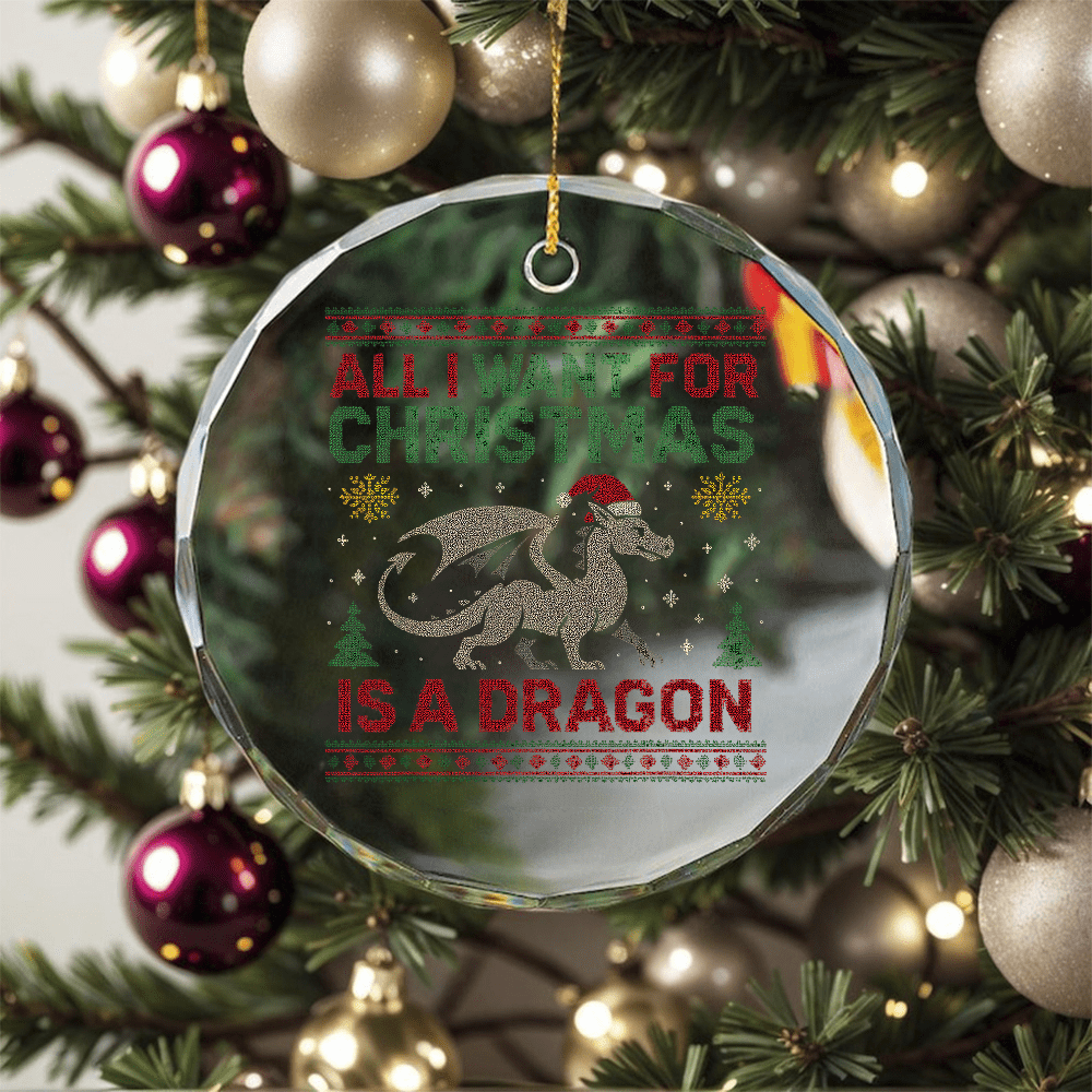 All I Want For Is A Dragon Books Sweater Ornament, Hanging Decor #314 ...