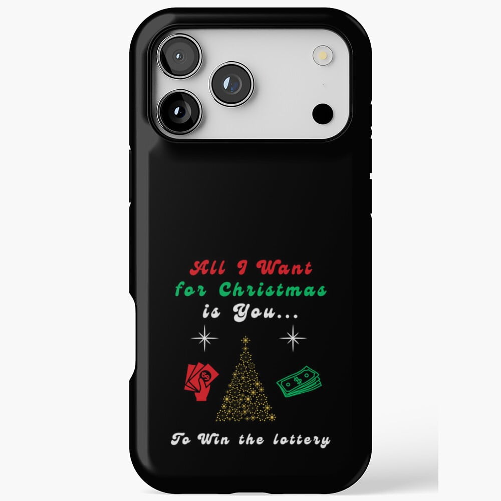 All I Want Win Lottery Case for iPhone 11 12 13 14 15 16 17 Pro Max ...