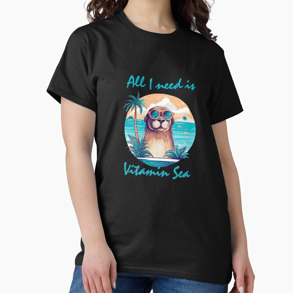 All I need is Vitamin Sea with Otter Seal H5609, for Unisex – Extended ...