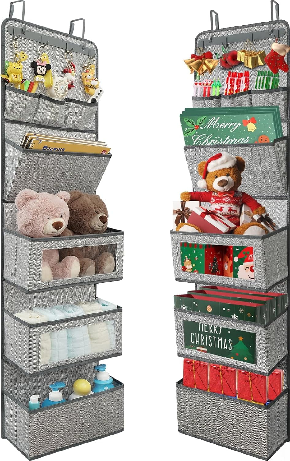 All-IN-ONE Over the Door Organizer, Super Behind the Door Storage ...