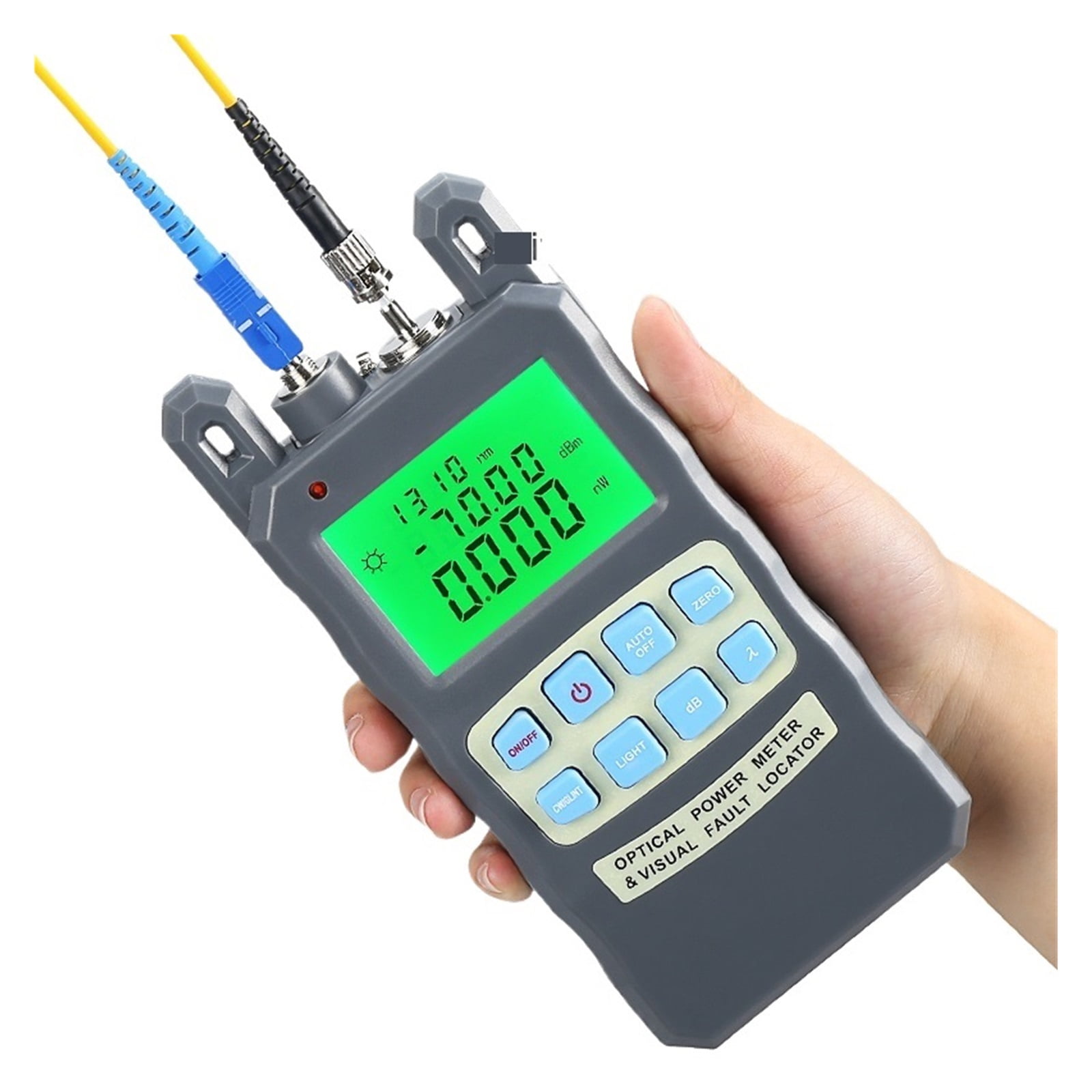 All-IN-ONE Optical Power Meter with 1-50Mw Visual Fault Locator Optical ...