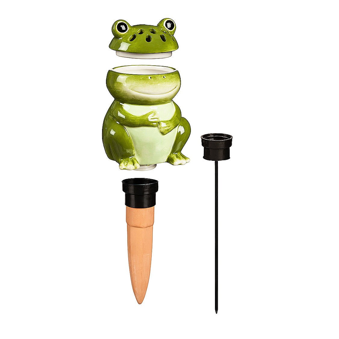 All-In-One Ceramic Fruit Fly/Fungus Gnat Trap with Watering Globe Gift ...