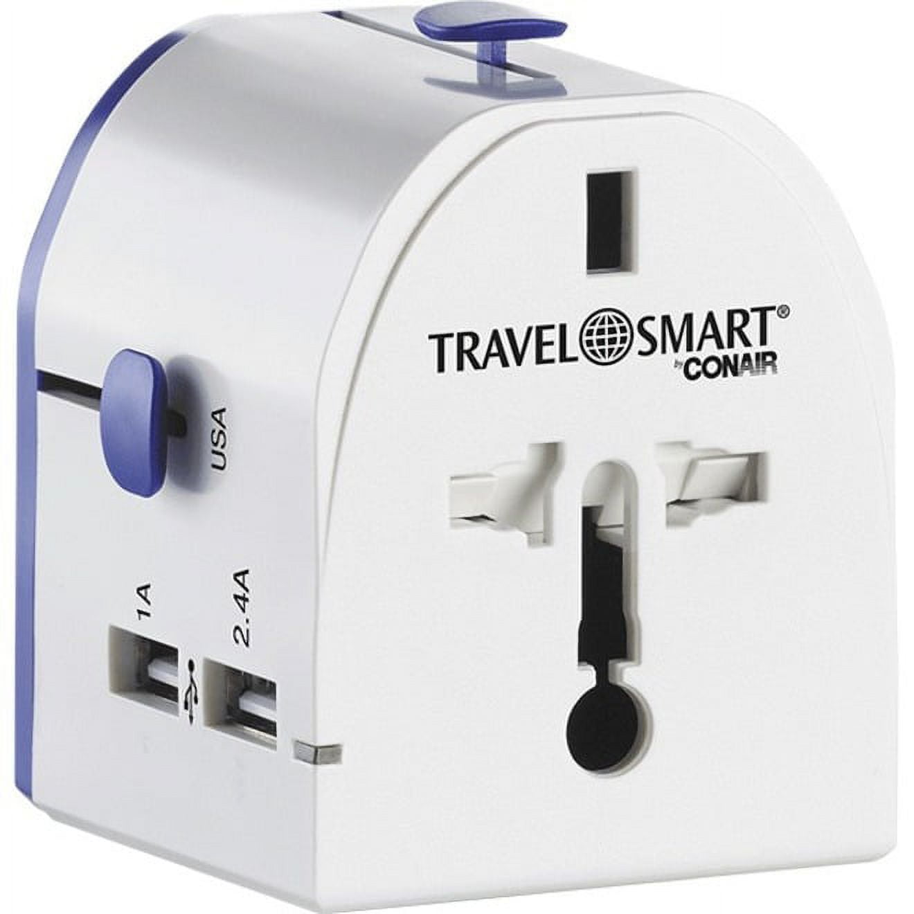Conair All-In-One International Adapter with 2 USB Ports - Walmart ...