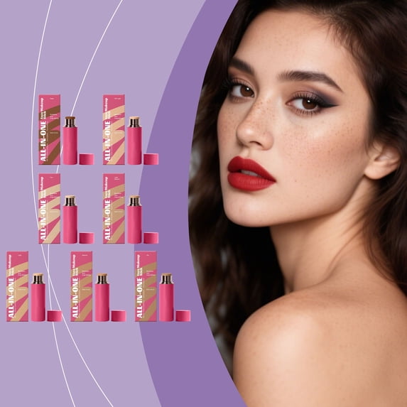 All-In-One Makeup Stick,Buildable Blur Coverage, Soft-Focus Pore ...