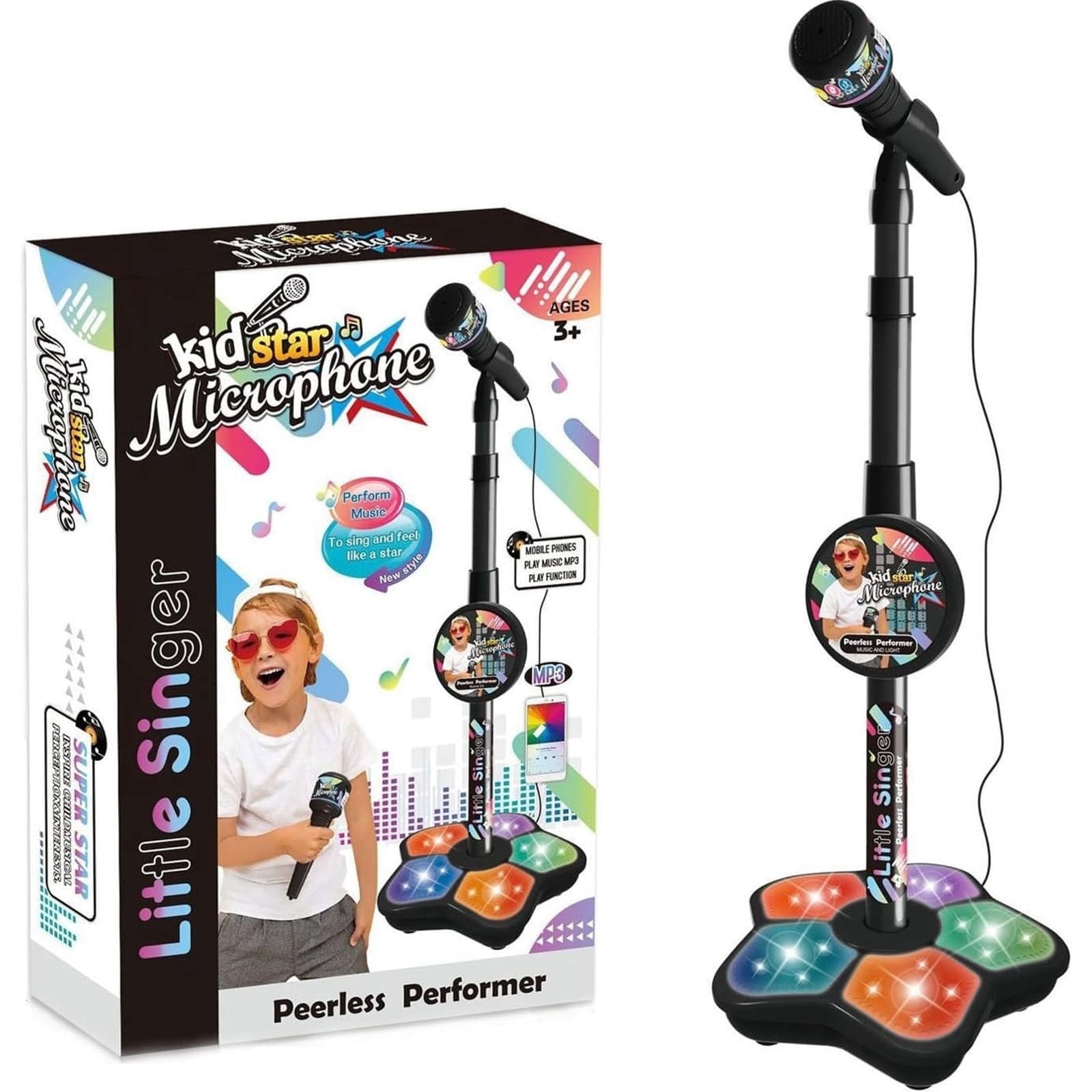 All-In One Microphone Toy Karaoke Machine with Stand,Karaoke Machine ...