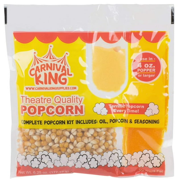 All-In-One Popcorn Kit for 4 oz. Popper - 24/Case - Walmart.com