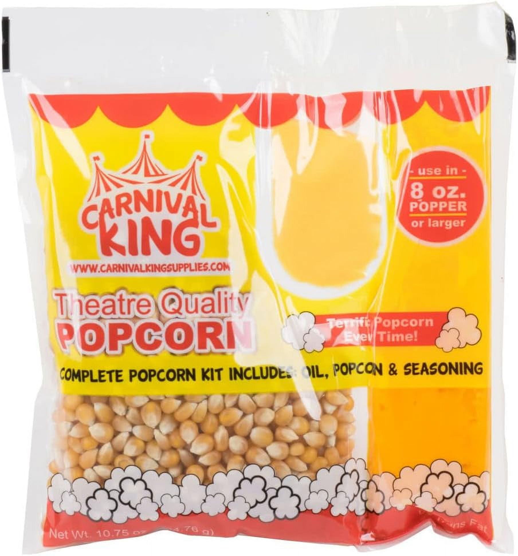 All-In-One Popcorn Kit for 8 -10 Ounce Poppers - 24/Case - Walmart.com