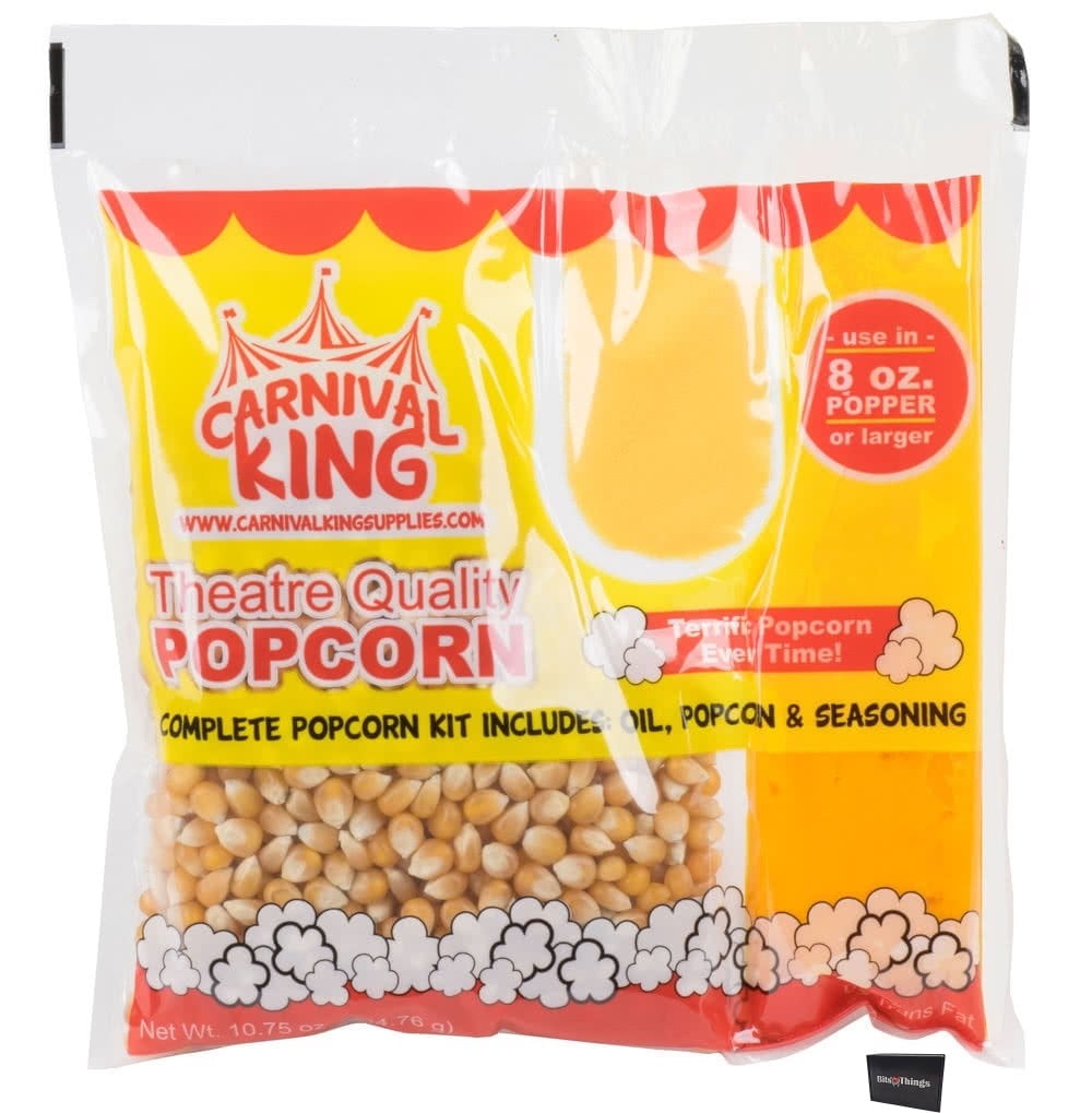 All-In-One Popcorn Kit for Popper | Kernels, Oil, Seasoning - 24 Count ...