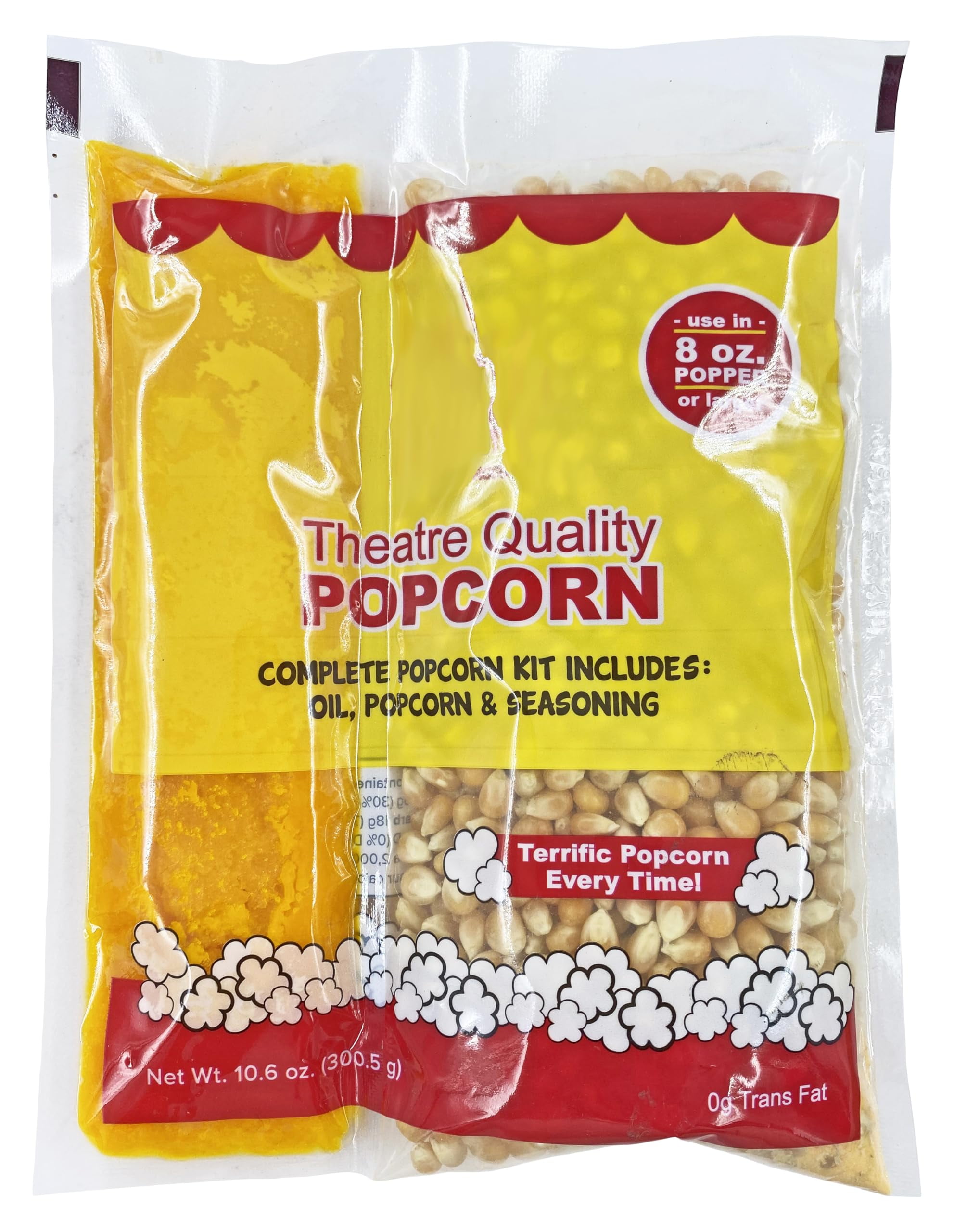 All-In-One Popcorn Kit for STF9 Popper | Kernels, Oil, Seasoning - 24 Count (8 oz. Popper, 24 ...