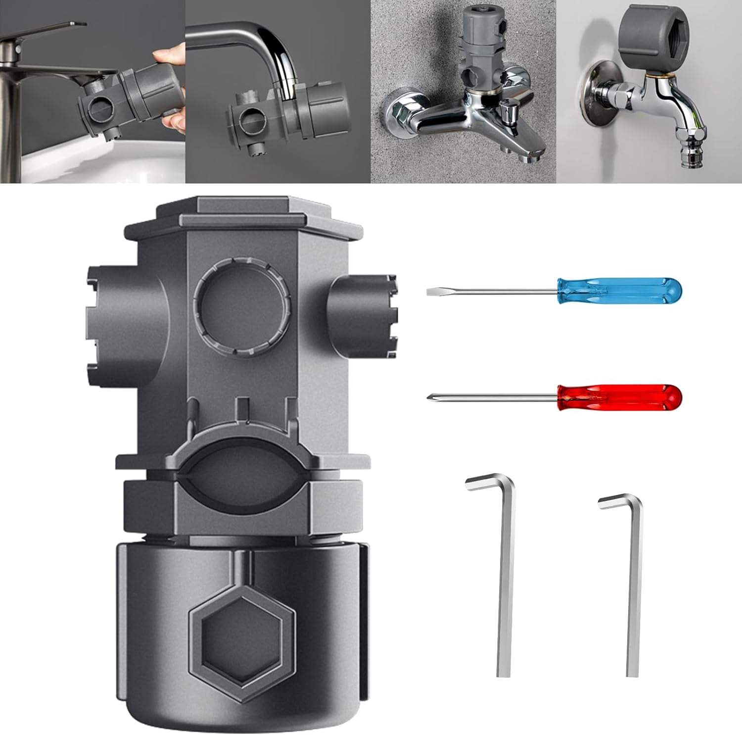 All-In-One Wrench Tool Set for Faucet, Multifunctional Faucet Wrench ...