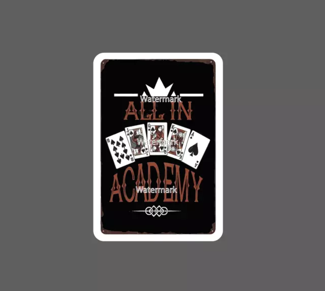 All In Sticker Poker Cards Waterproof Sticker Phone Decal Water Bottle ...