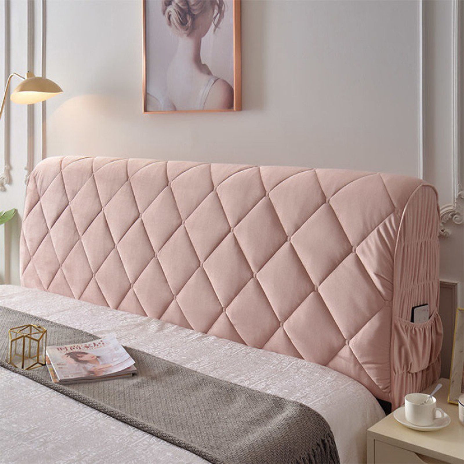 All-Inclusive Headboard Cover Anti-collision Headboard Slipcover ...
