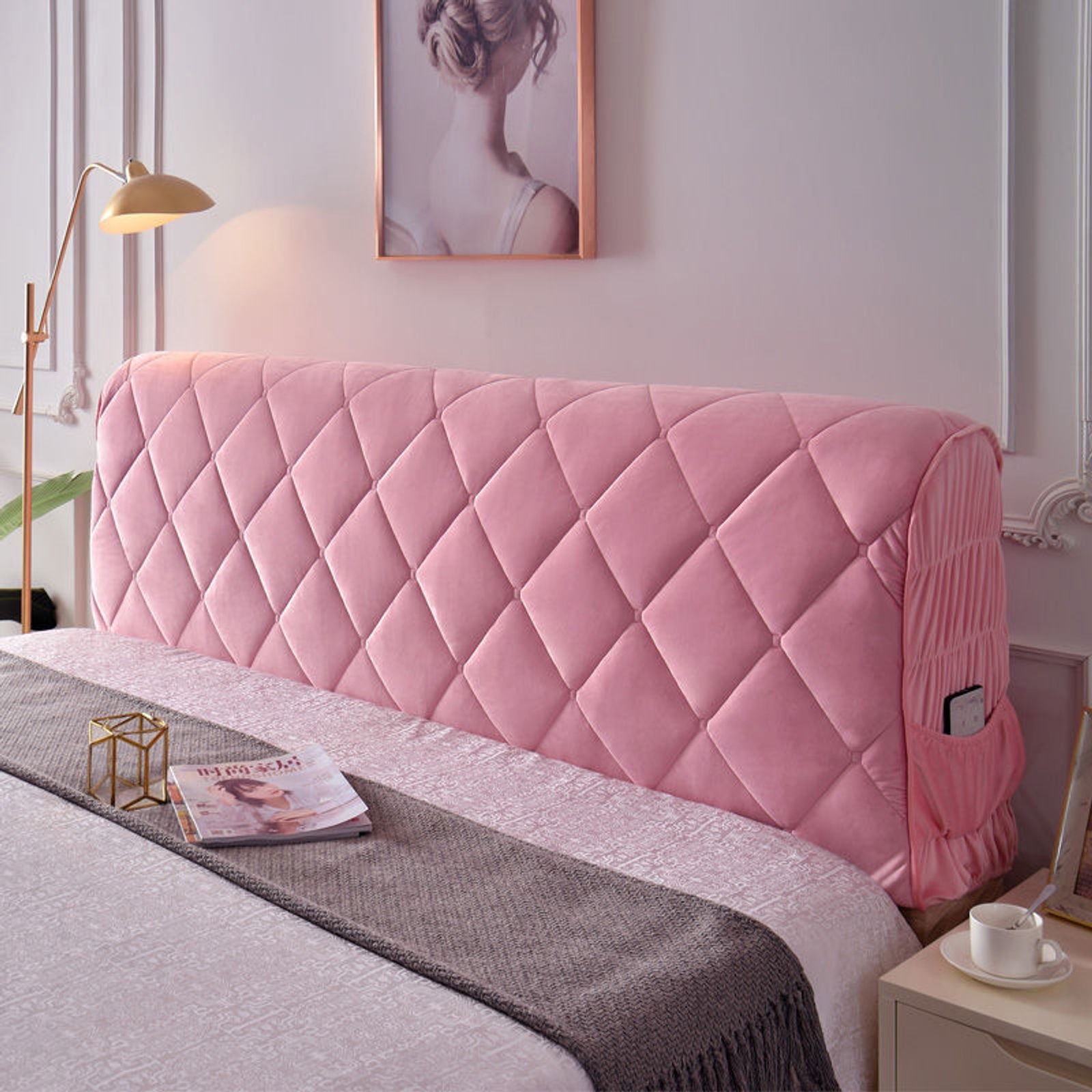 All-Inclusive Headboard Cover Anti-collision Headboard Slipcover ...
