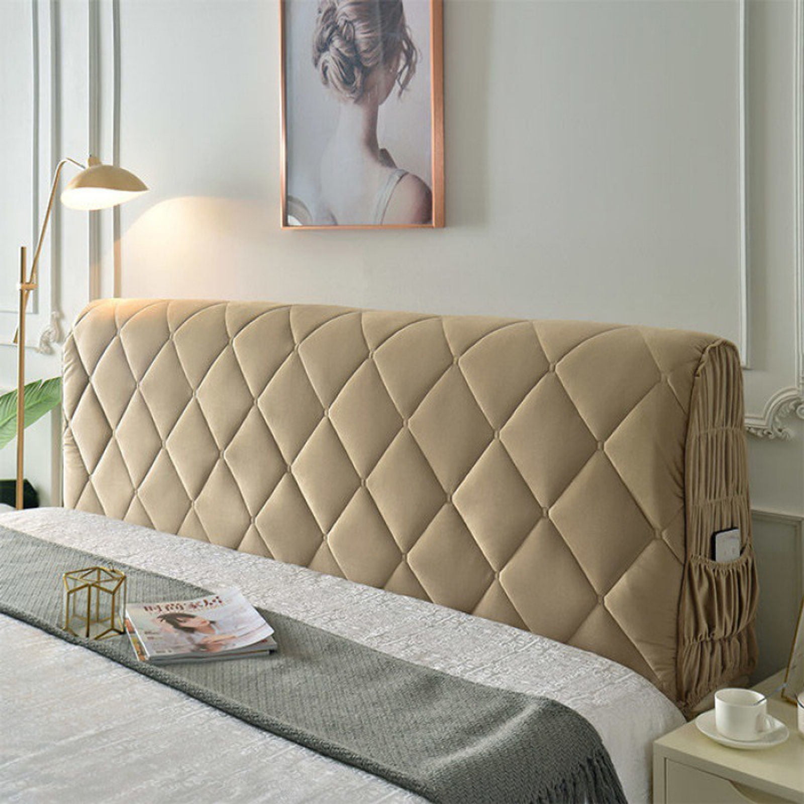 All-Inclusive Headboard Cover Anti-collision Headboard Slipcover ...