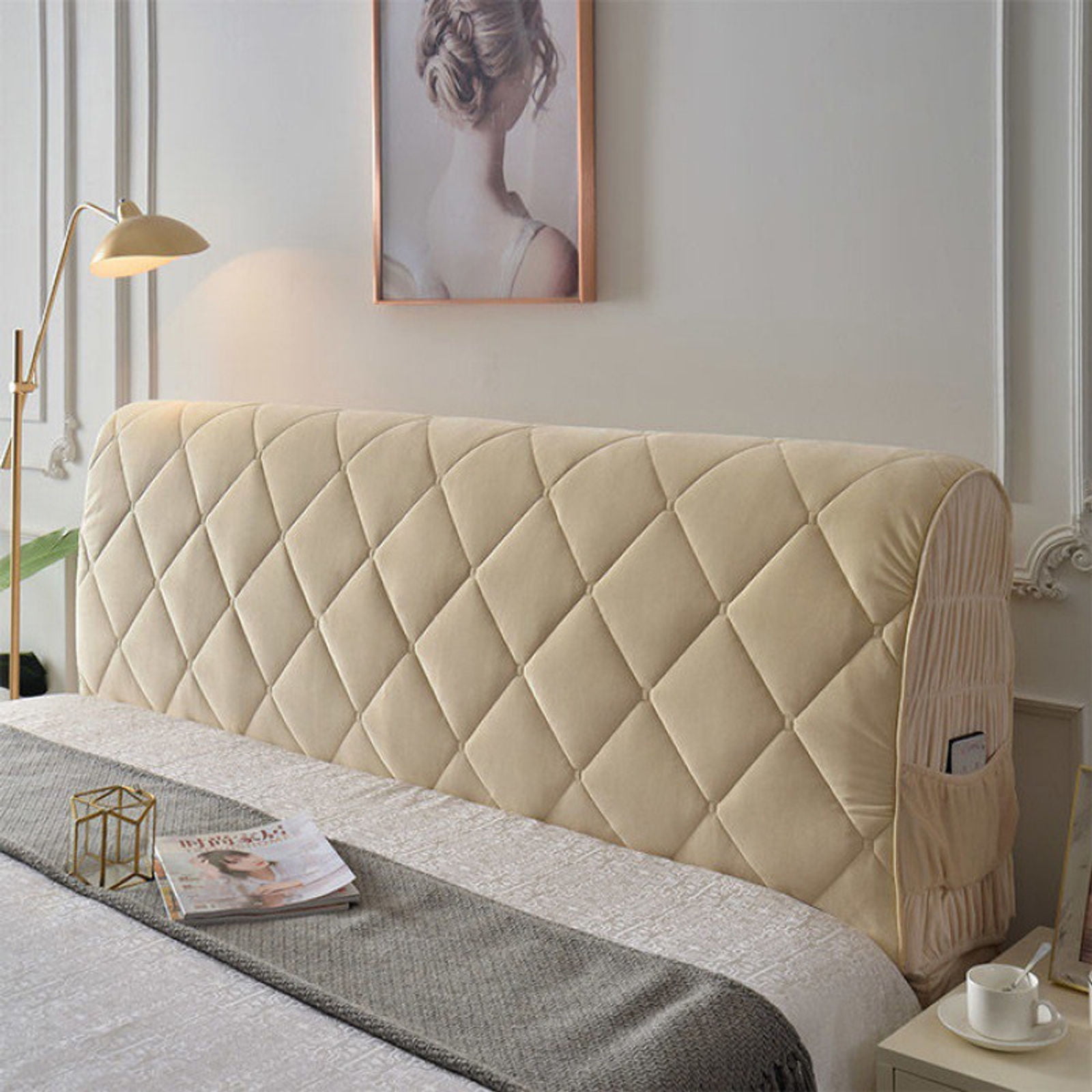All-Inclusive Headboard Cover Anti-collision Headboard Slipcover ...