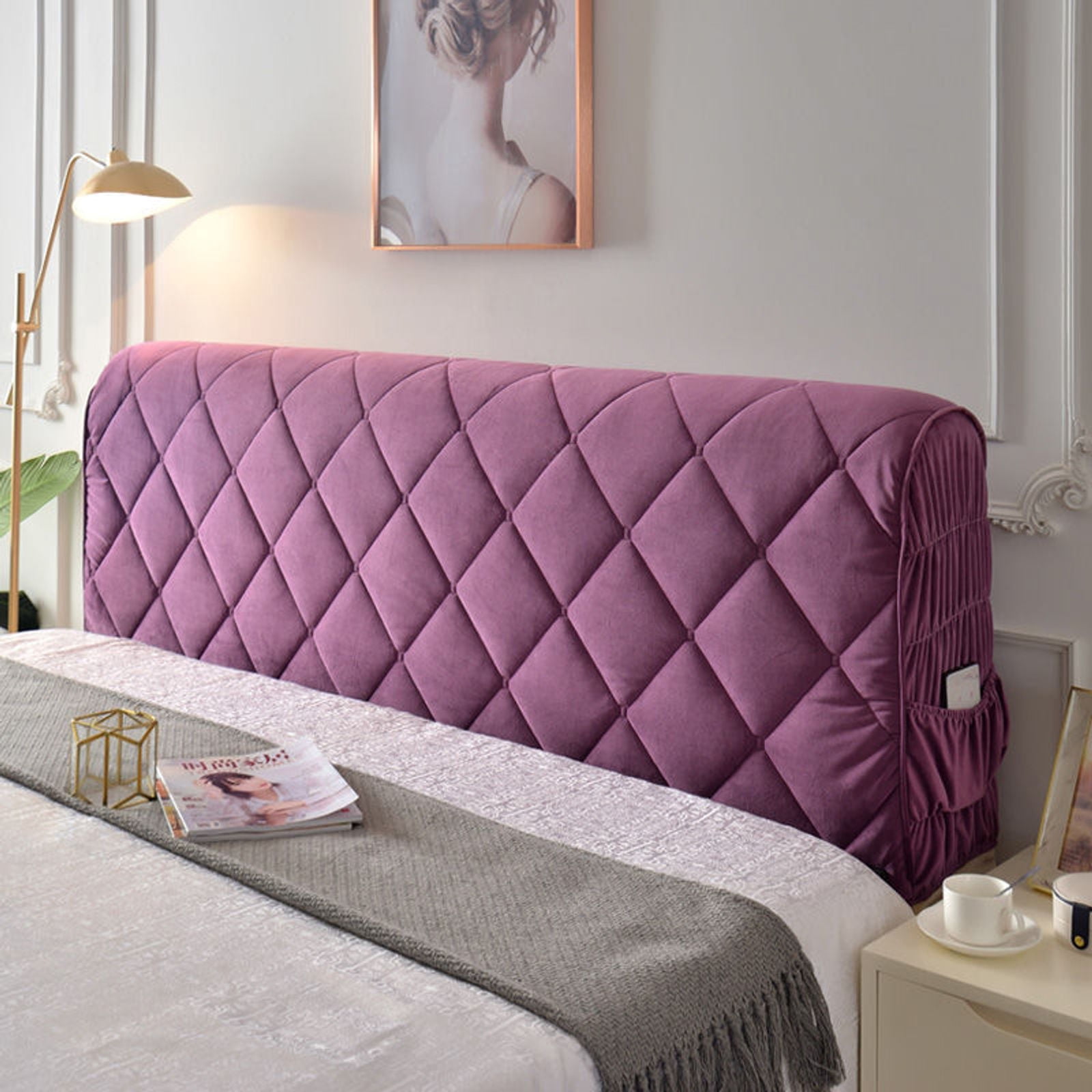All-Inclusive Headboard Cover Anti-collision Headboard Slipcover ...