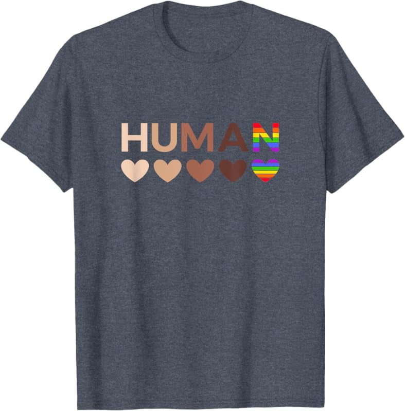 All-Inclusive Hearts for BLM Racial Justice & Human Equality T-Shirt ...