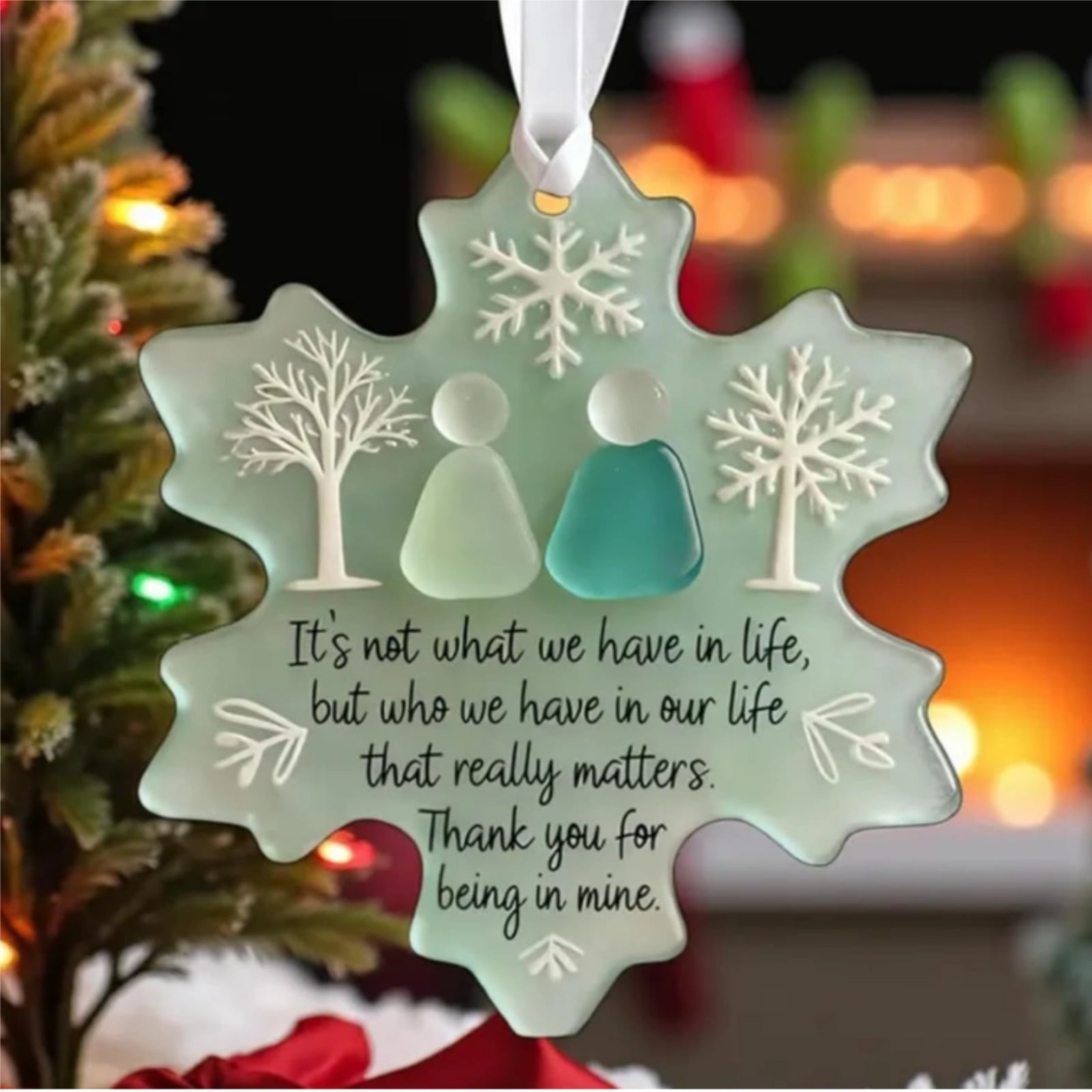 All - Inclusive Sea Glass Christmas Tree Kit with Charming Snowflake ...