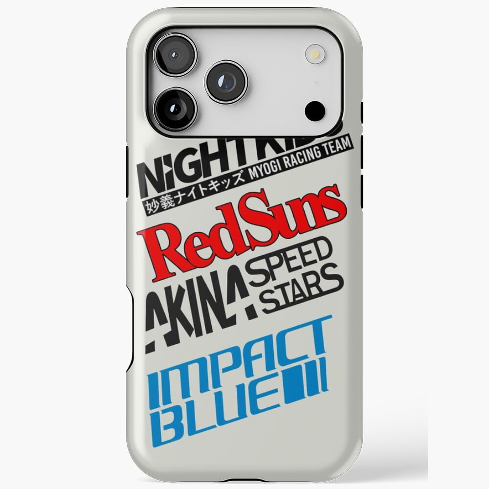 All Initial D Team Logos Racing iPhone Case 17 11 12 13 14 15 16 Pro ...