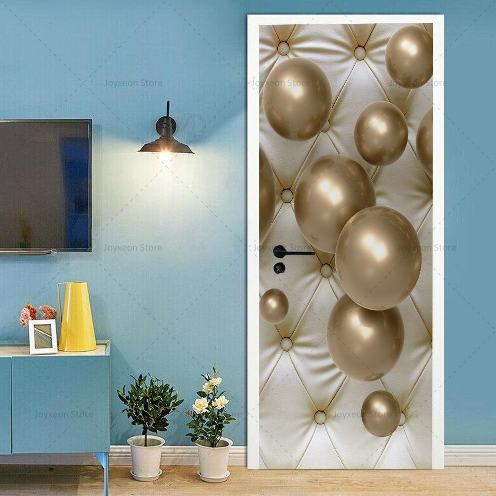 All Kinds of Round Door Stickers Vinyl PVC Waterproof Self-adhesive for ...