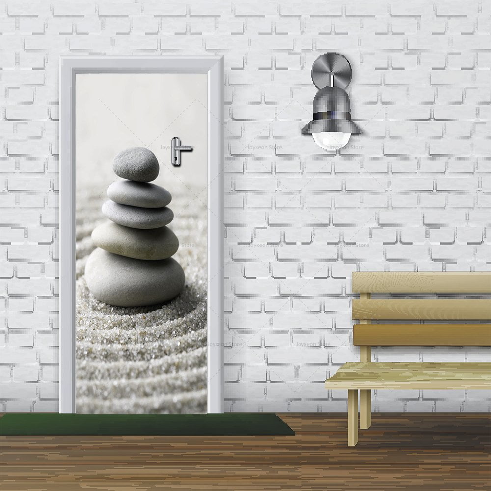 All Kinds of Round Door Stickers Vinyl PVC Waterproof Self-adhesive for ...