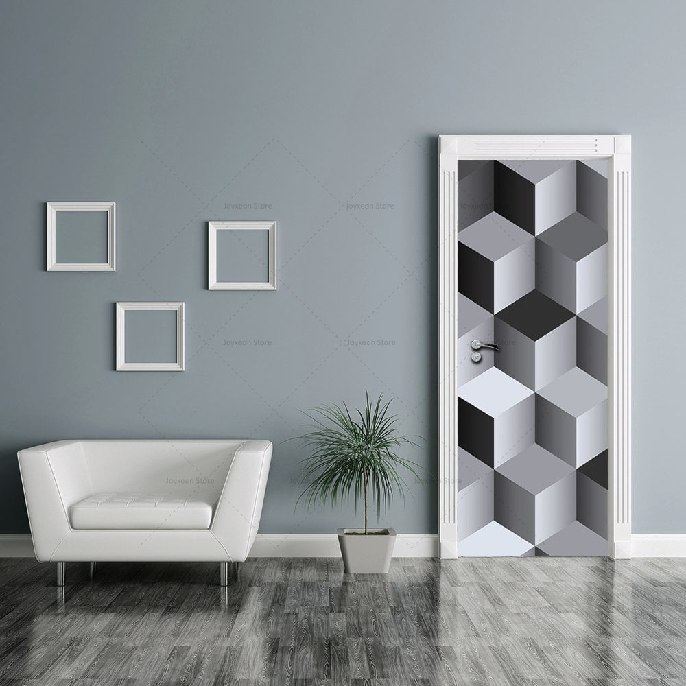 All Kinds of Round Door Stickers Vinyl PVC Waterproof Self-adhesive for ...